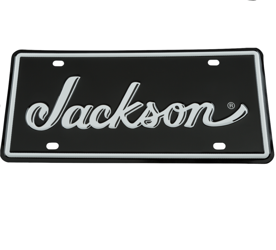 JACKSON® LOGO LICENSE PLATE – Shop Music Hemann